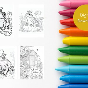 Colouring Pages With Frogs, Coloring Book for Magical Creativity ...