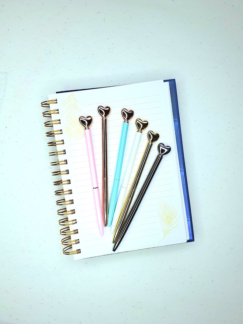 Gold Pen Metal Heart Shape Pen Sage Green Pen Wedding Pen - Etsy