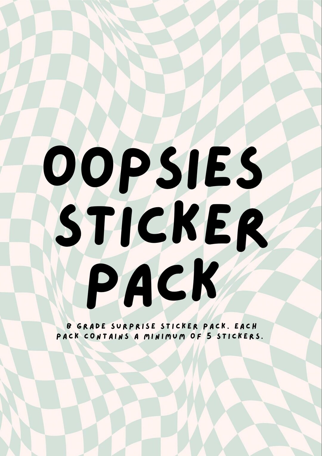 Oopsie Sticker Pack, Mixed Stickers, Diecut Sticker Pack, Matte, Shiny ...