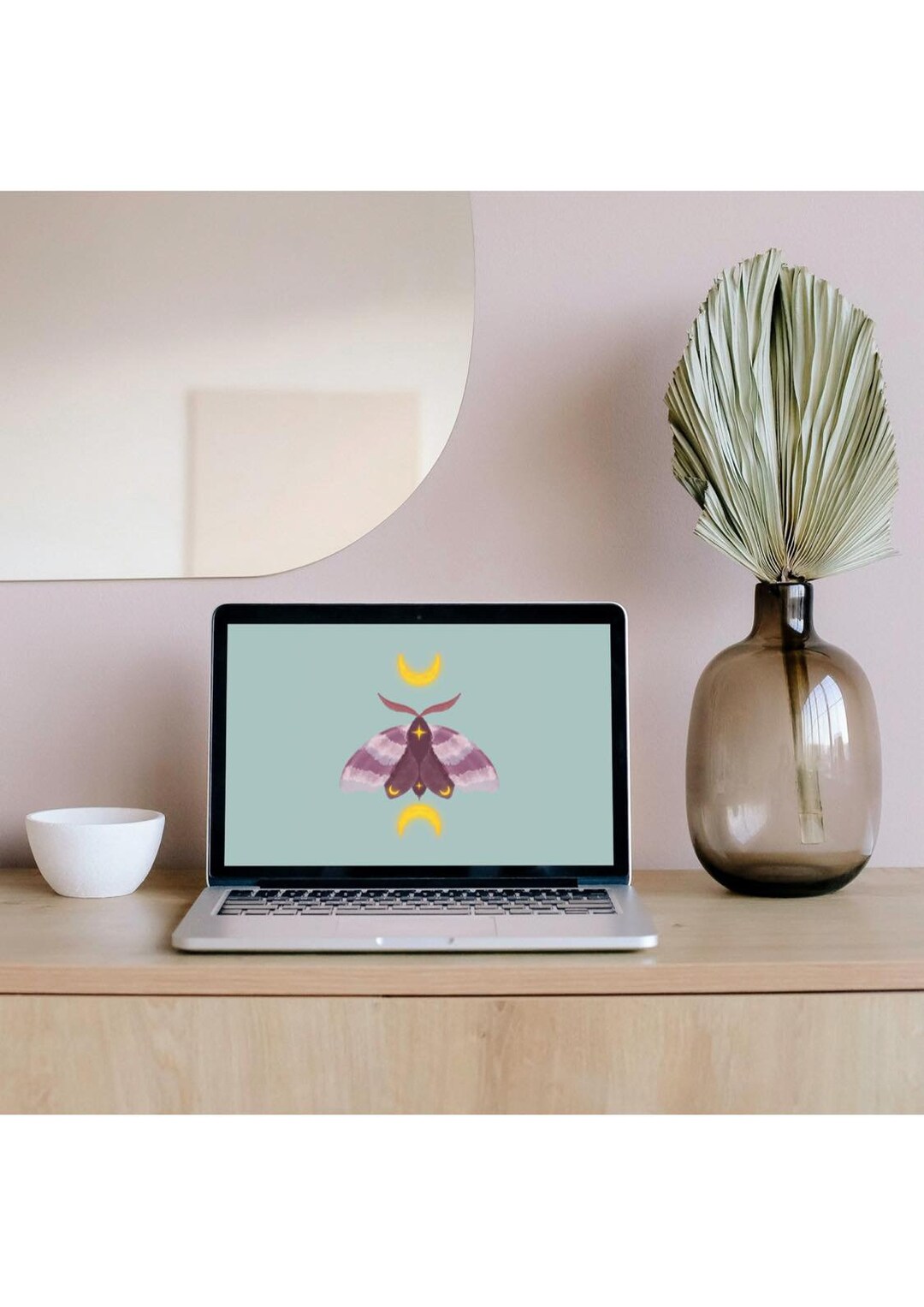 Moon Moth Wallpaper,mac Wallpaper, Mac Background, Moon, Desktop ...