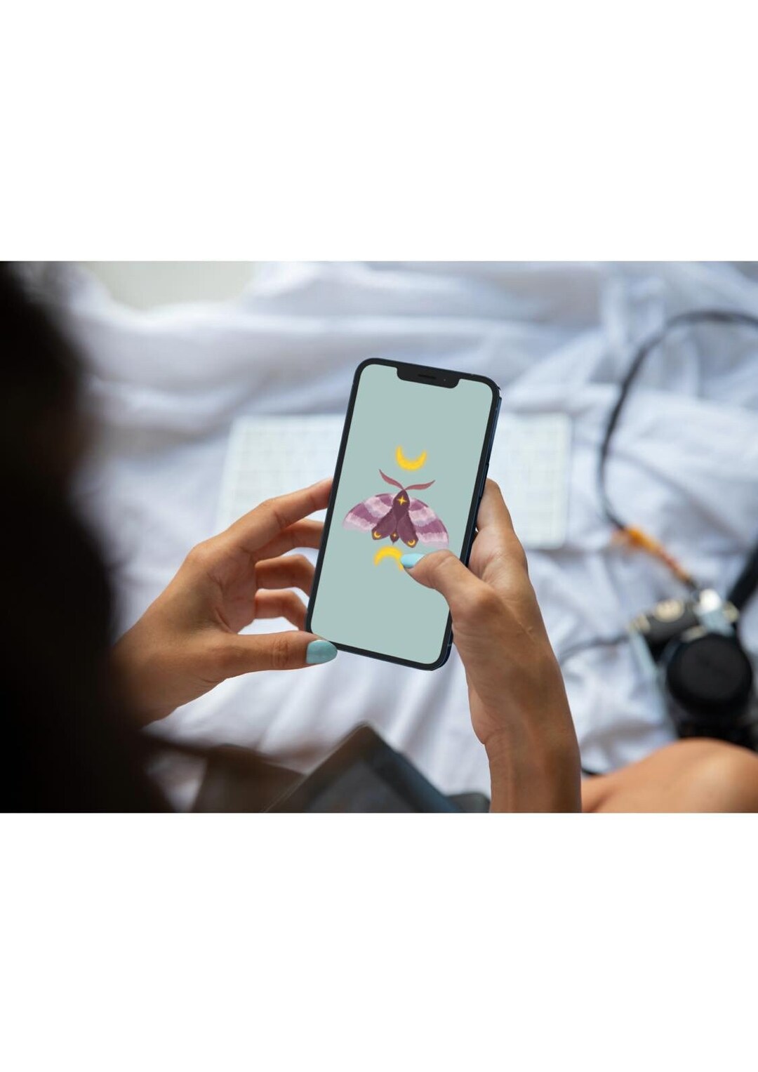 Moth Phone Wallpaper, iPhone Wallpaper, iPhone Background, Nature ...