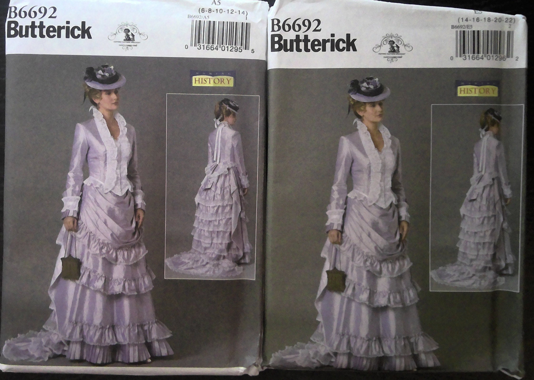 Butterick -B6692 "misses' Historical Costume“ Sewing Pattern - Etsy