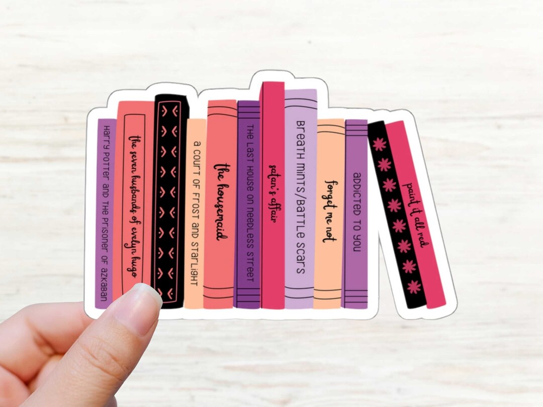 Custom Book Collection Sticker, Personalize With Your Favorite Books ...
