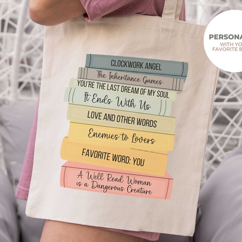 Library Book Bag - Etsy