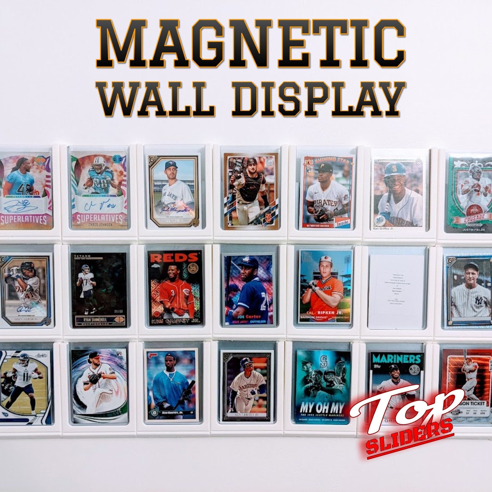 Top Slider Set 21 Cards Magnetic Top Loader Mount System - Etsy
