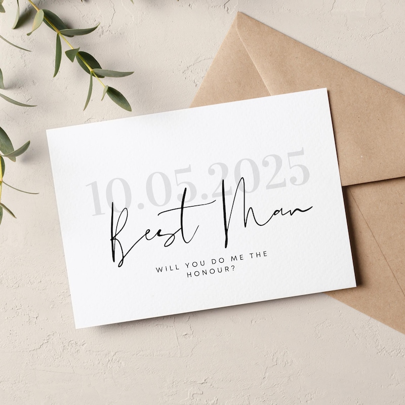 Best Man Card - Etsy UK