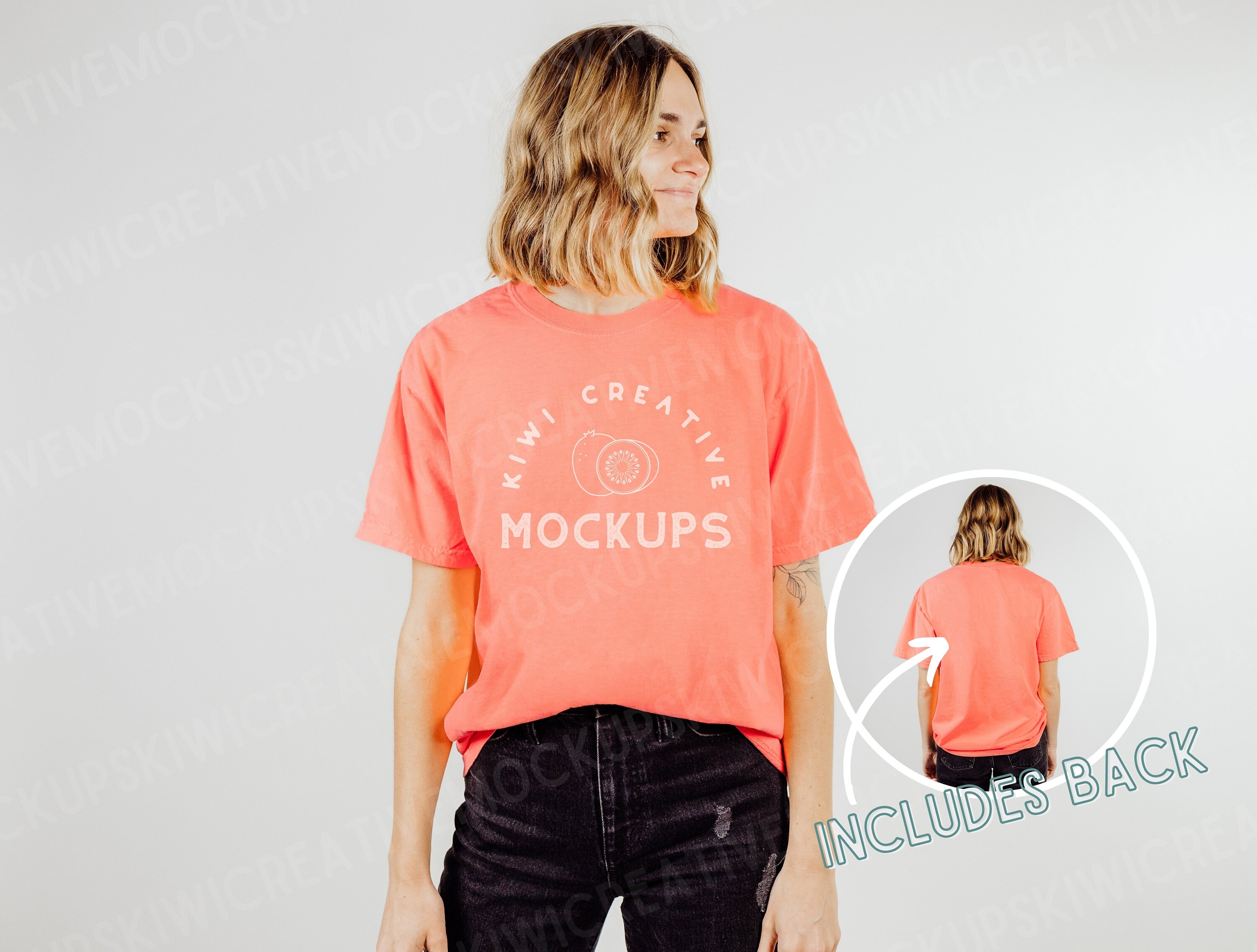 Comfort Colors Neon Red Orange