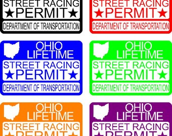 Street Racing Permit - Etsy