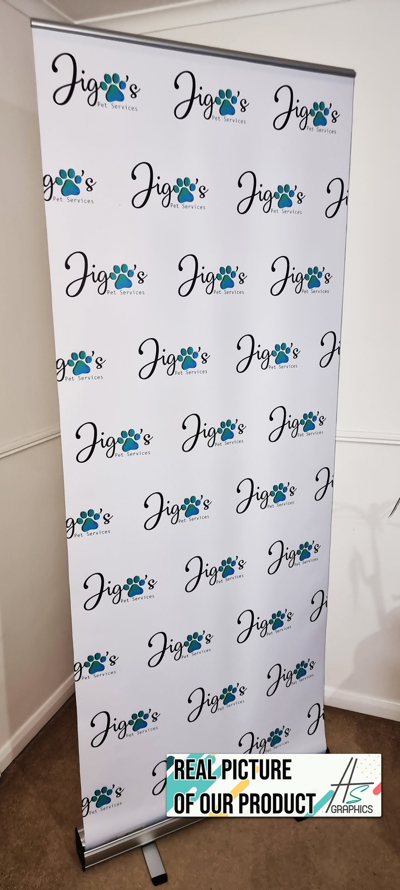 Logo Backdrop Personalized Instagram Backdrop Roll up Banner - Etsy