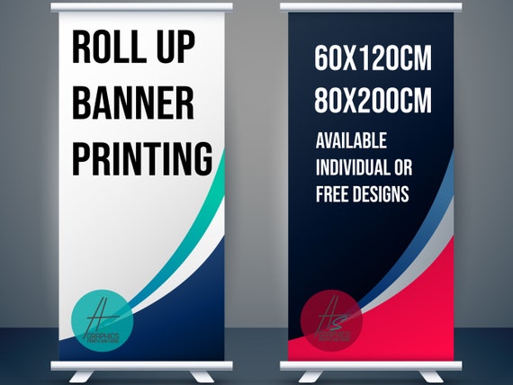 Roll up Banner Custom Retractable Banner Stand Pop up - Etsy UK