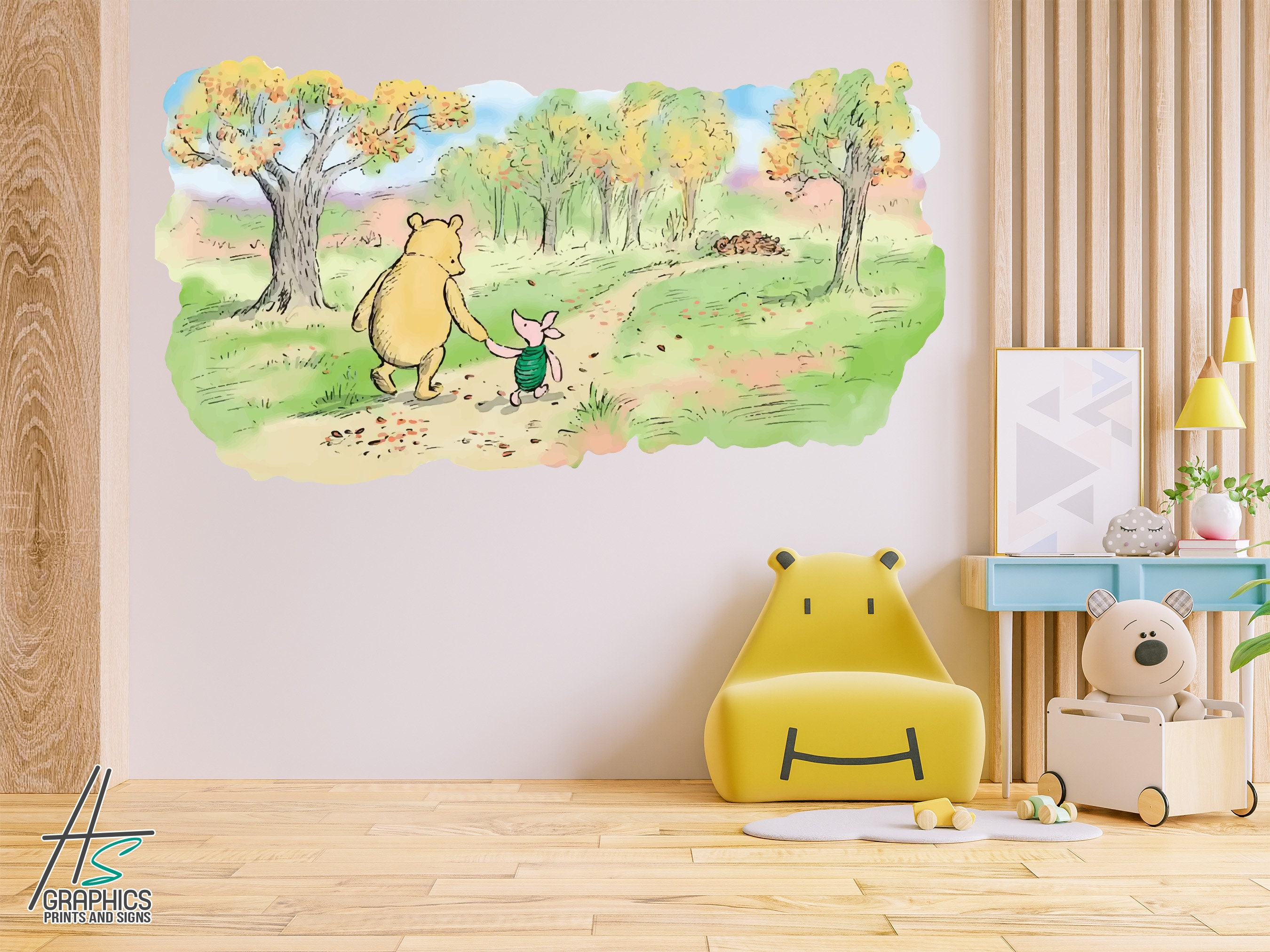 Winnie the Pooh Classic Wall Decal, Disney Wall Decal, Classic Pooh I ...