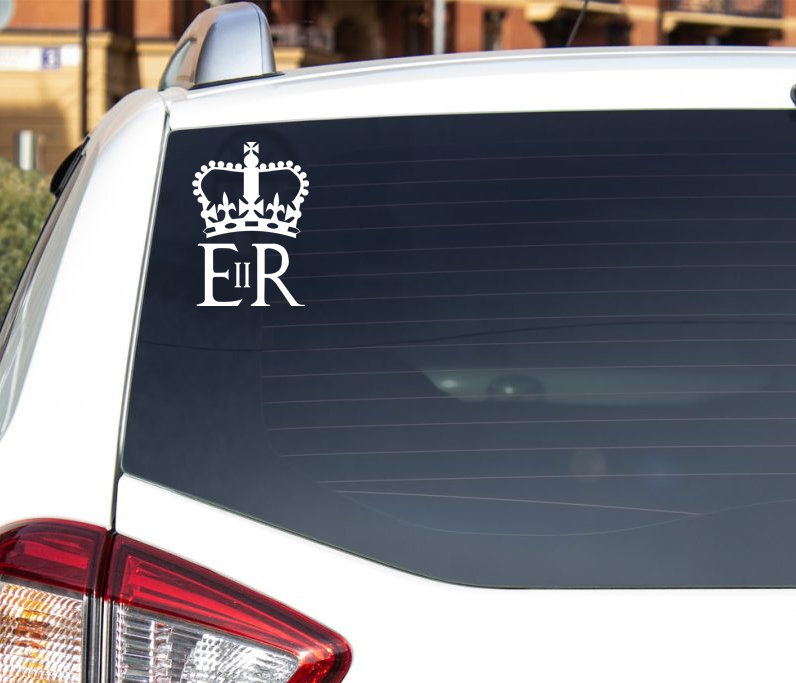 Queen Elizabeth RIP Car Vinyl Sticker Elizabeth 2 the Crown - Etsy