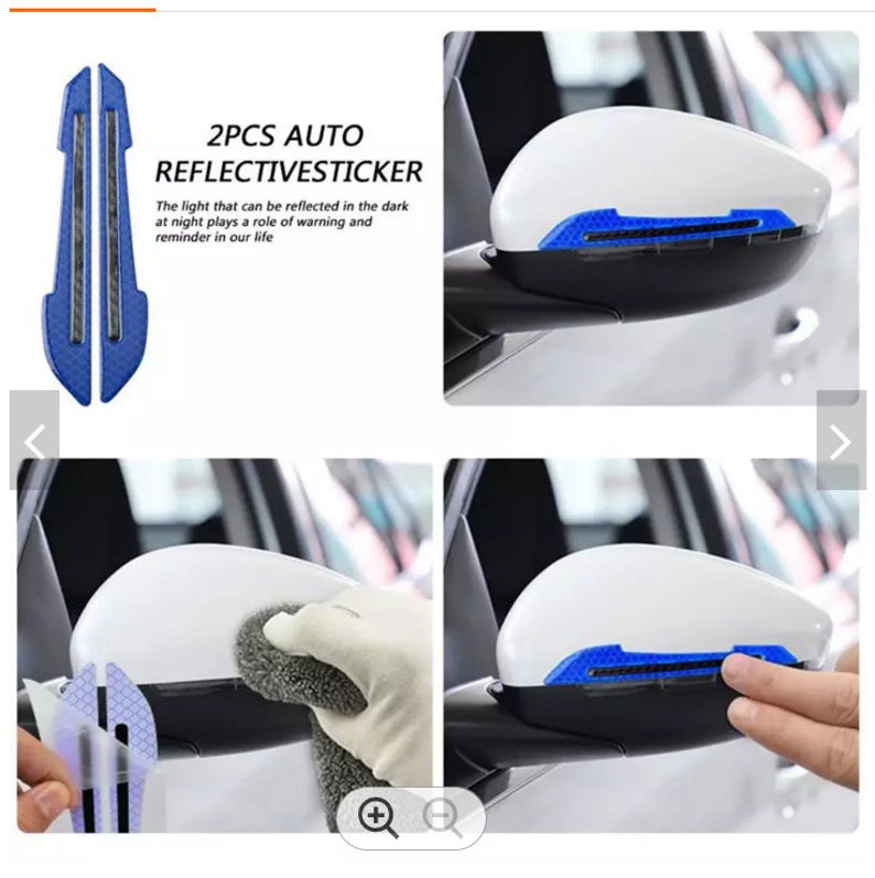 Side Mirror Reflector Side Mirror Bump Protector Colourful Side Mirror ...