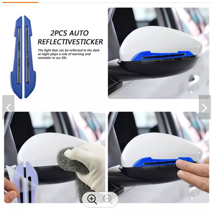 Side Mirror Reflector Side Mirror Bump Protector Colourful Side Mirror ...
