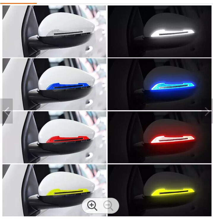 Side Mirror Reflector Side Mirror Bump Protector Colourful Side Mirror ...