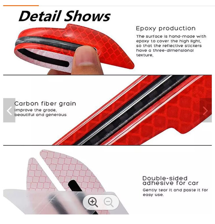 Side Mirror Reflector Side Mirror Bump Protector Colourful Side Mirror ...