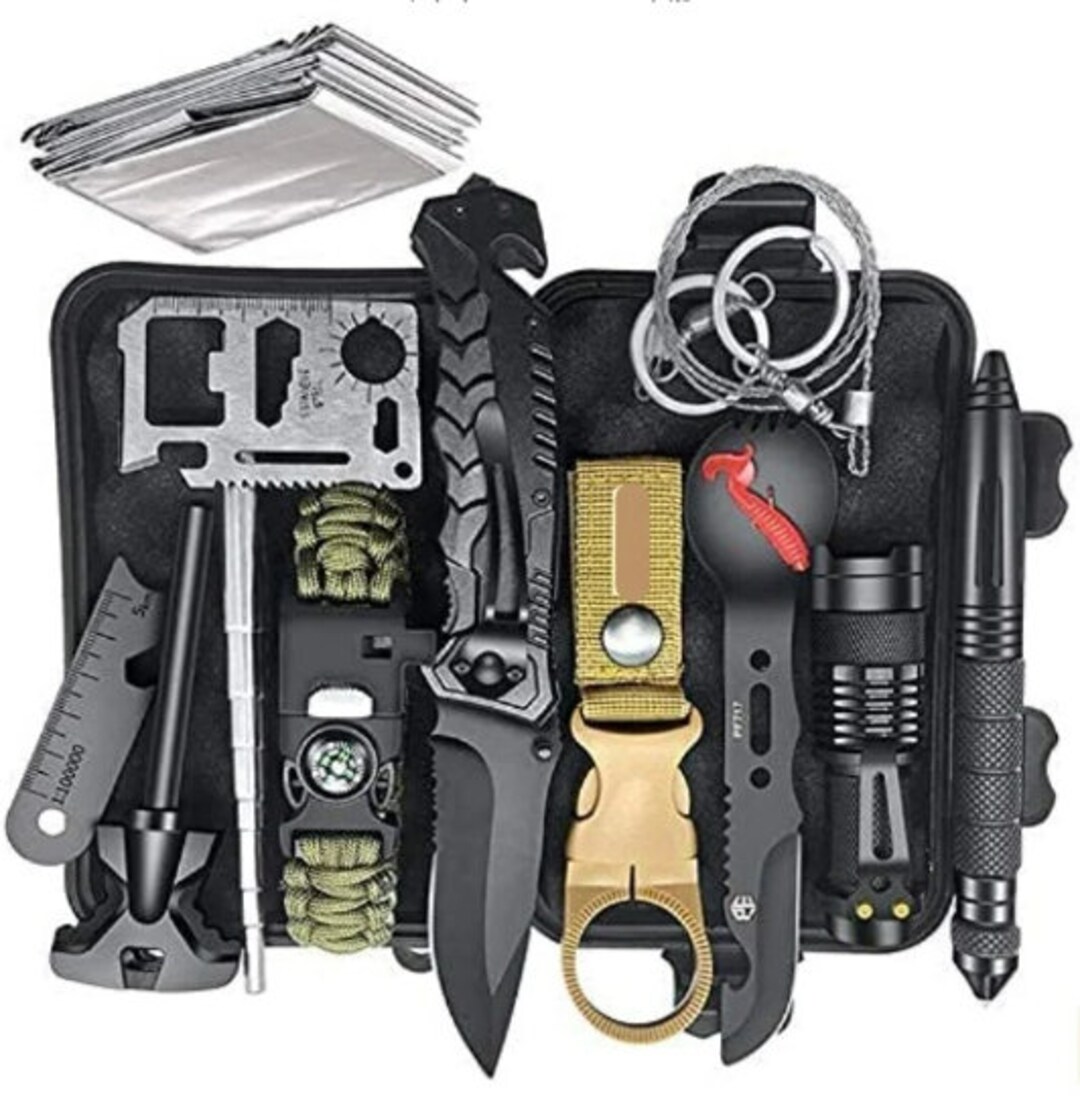 Summer Camping Accessories Quality Survival Kit Set. Travel Necessities ...