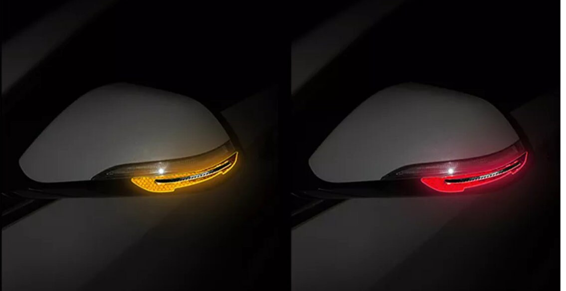Side Mirror Reflector Side Mirror Bump Protector Colourful Side Mirror ...