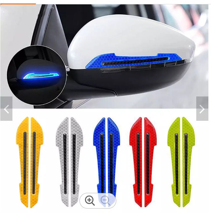 Side Mirror Reflector Side Mirror Bump Protector Colourful Side Mirror ...