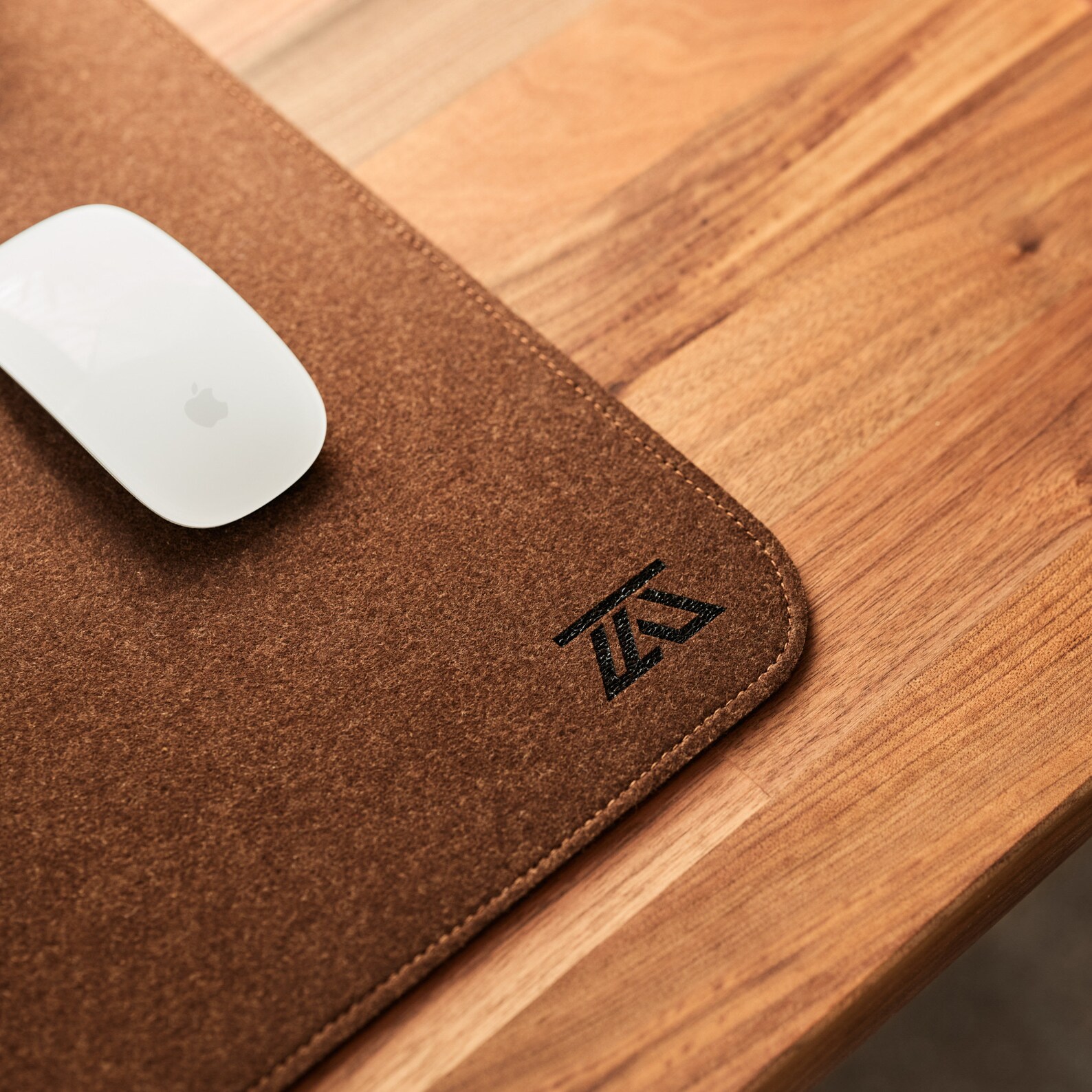 Handmade Stitched Premium Felt Desk Pad: Exquisite Minimalist Design - Etsy