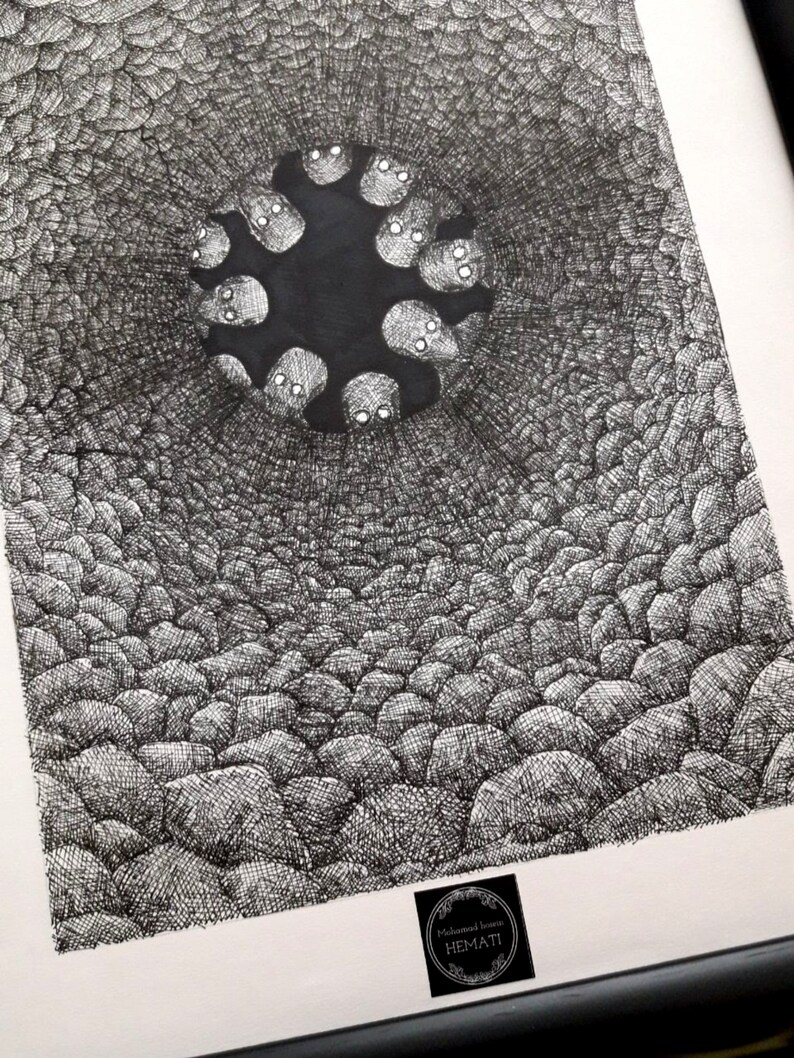 The Pit" Dark Illustration, Gothic Style, Gothic Art, Spooky Art ...