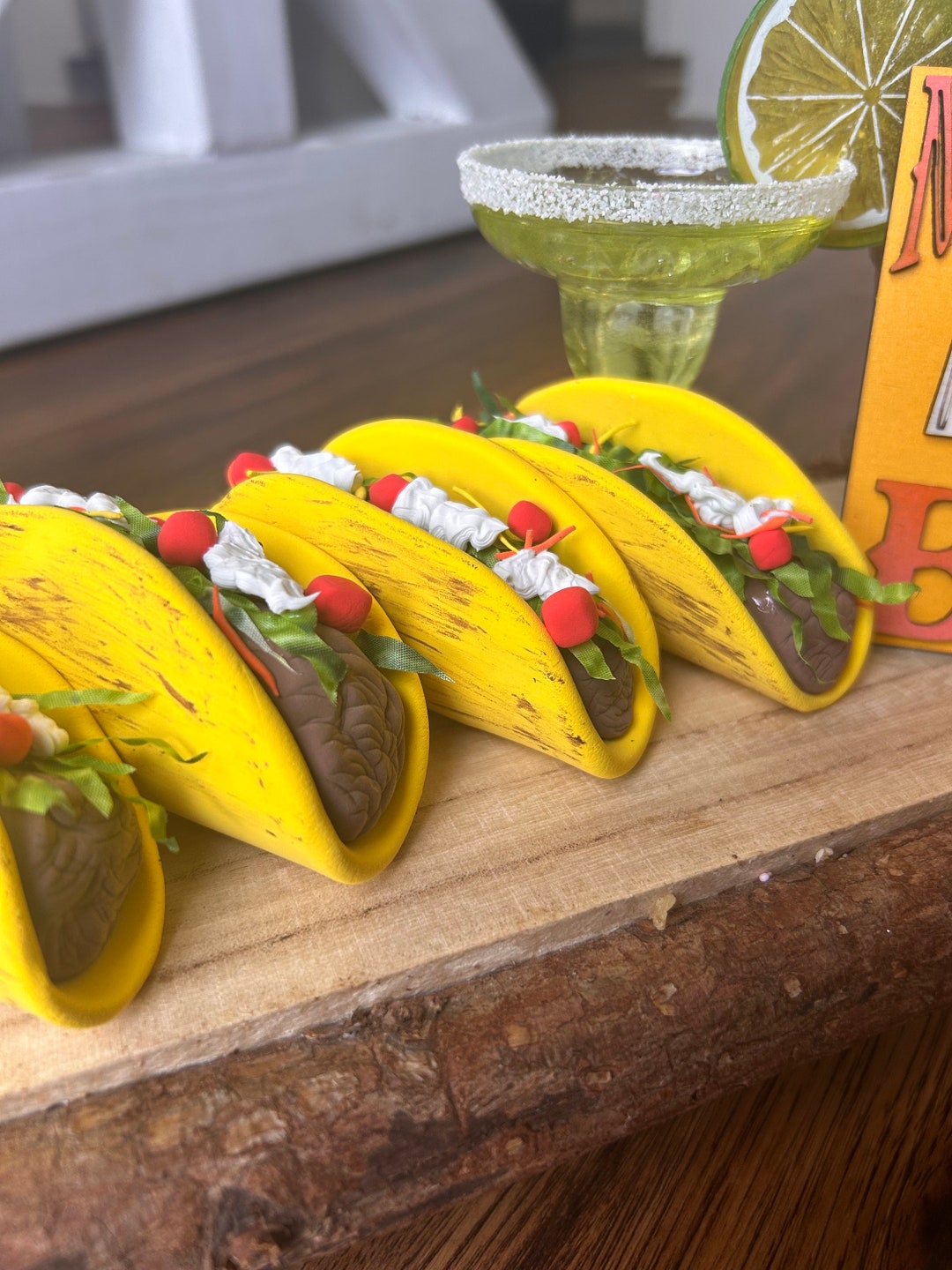Mini Fake Tacos/ Margaritaville Themed/ Cinco De Mayo - Etsy