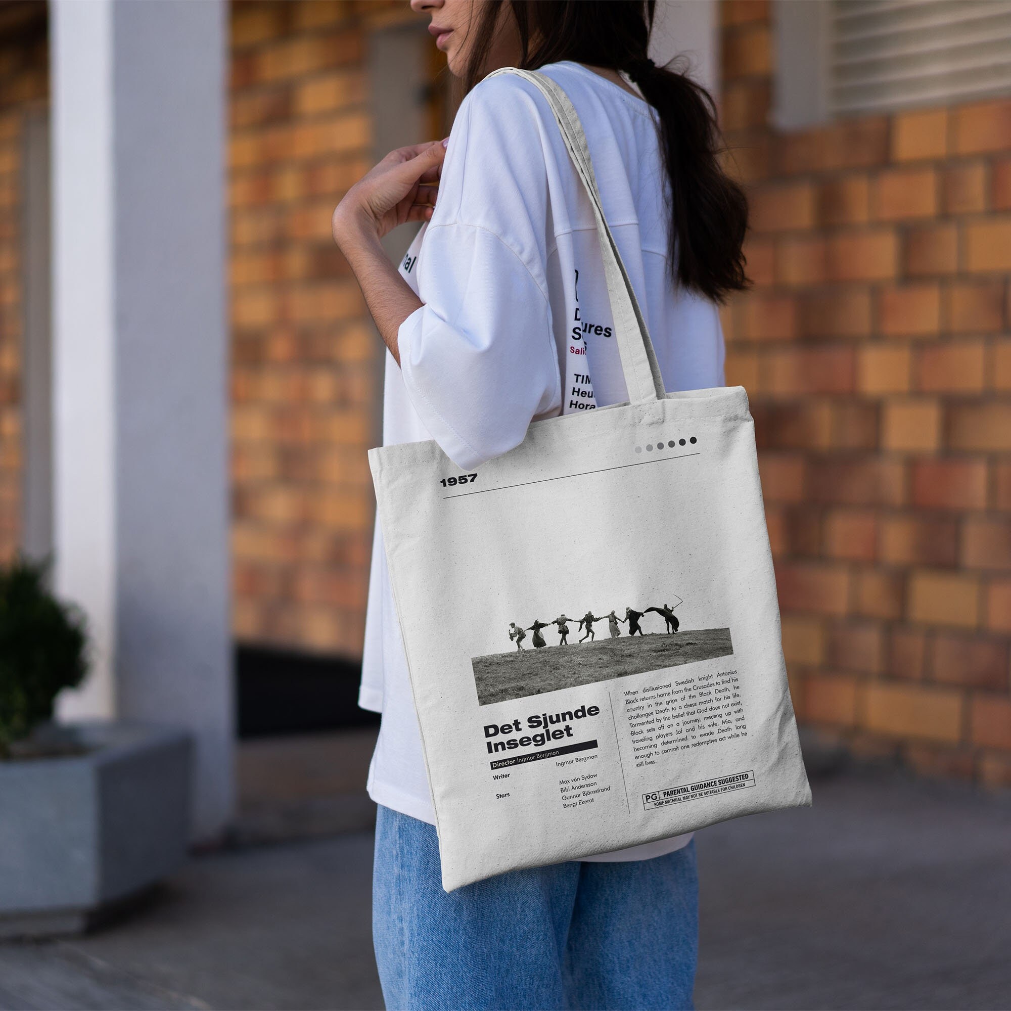 The Seventh Seal Tote Bag | Movie Tote Bag | Cotton Tote Bag | Canvas ...