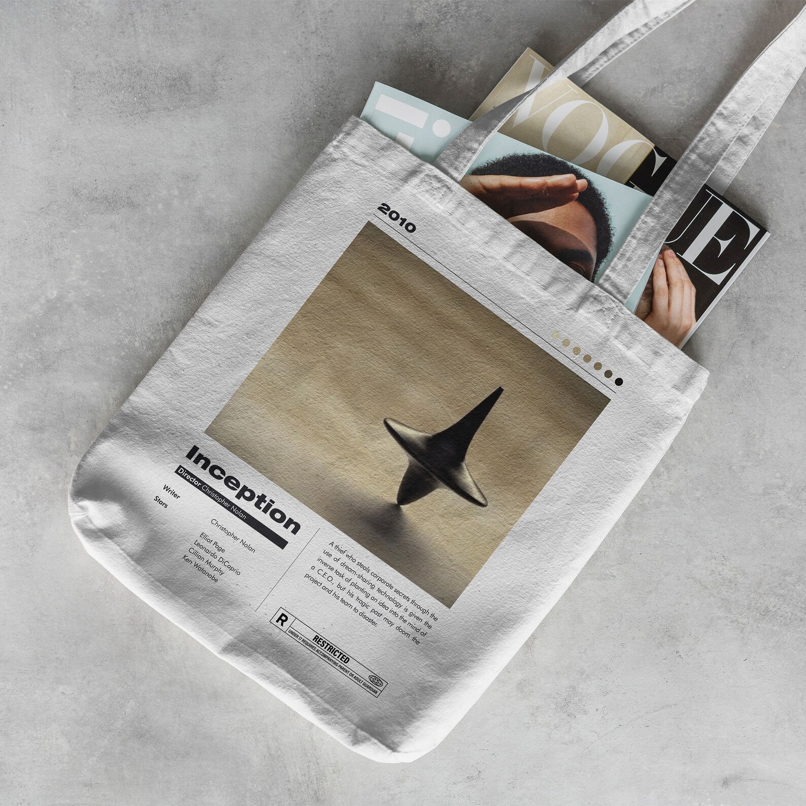 Inception Tote Bag | Movie Tote Bag | Cotton Tote Bag | Canvas Tote Bag ...