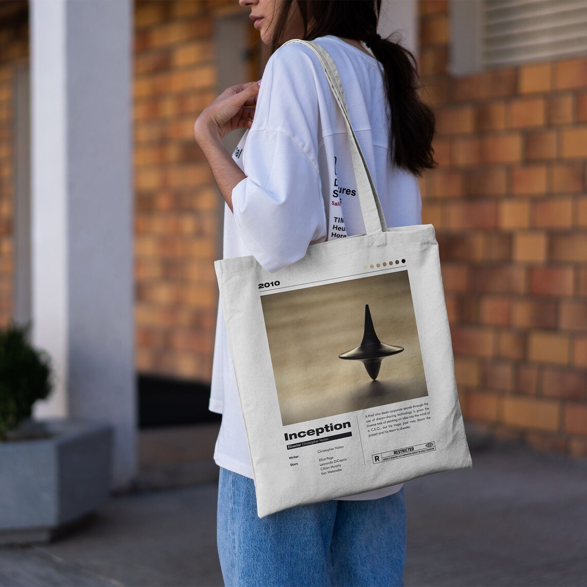 Inception Tote Bag | Movie Tote Bag | Cotton Tote Bag | Canvas Tote Bag ...