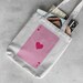 Ace Card Tote Bag | Ace of Heart Print | Cotton Tote Bag | Canvas Tote ...