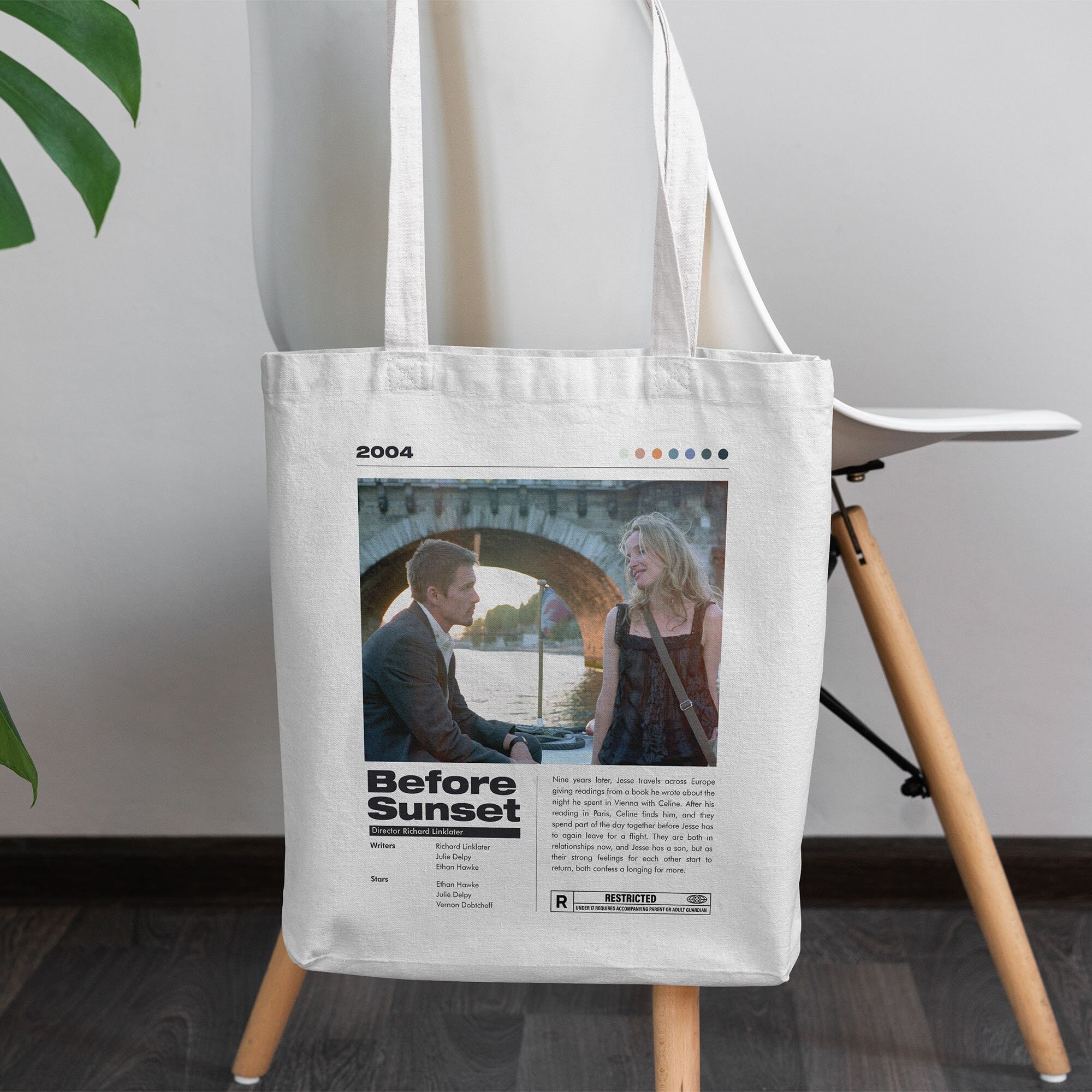 Before Sunset Tote Bag | Before Sunset Print | Movie Tote Bag | Cotton ...
