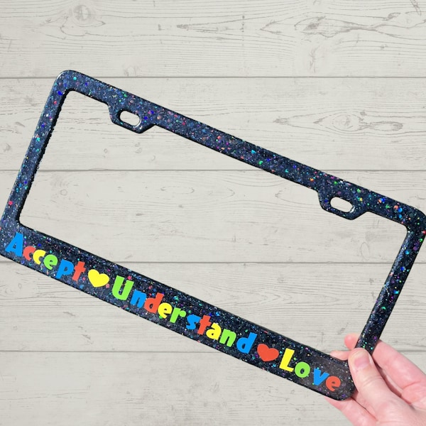 License Plate Frame Autism - Etsy