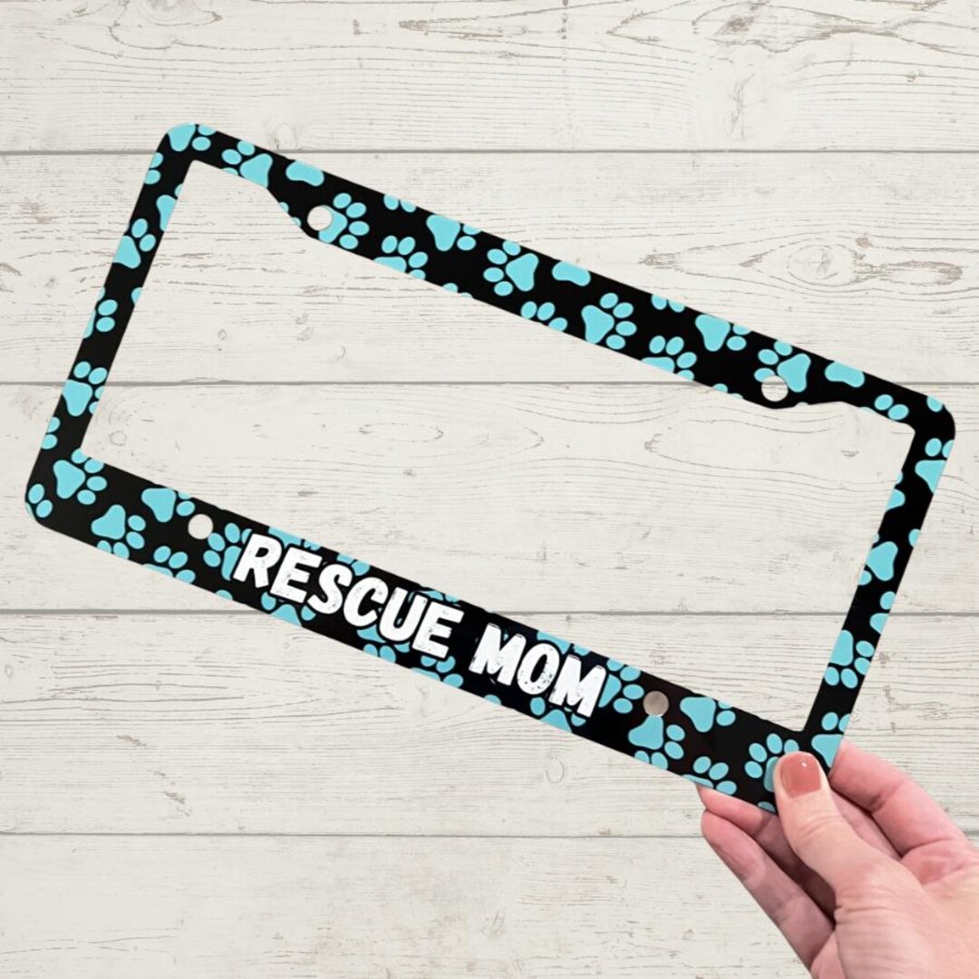 Custom Dog-themed Aluminum License Plate Frame: Personalized Text - Etsy