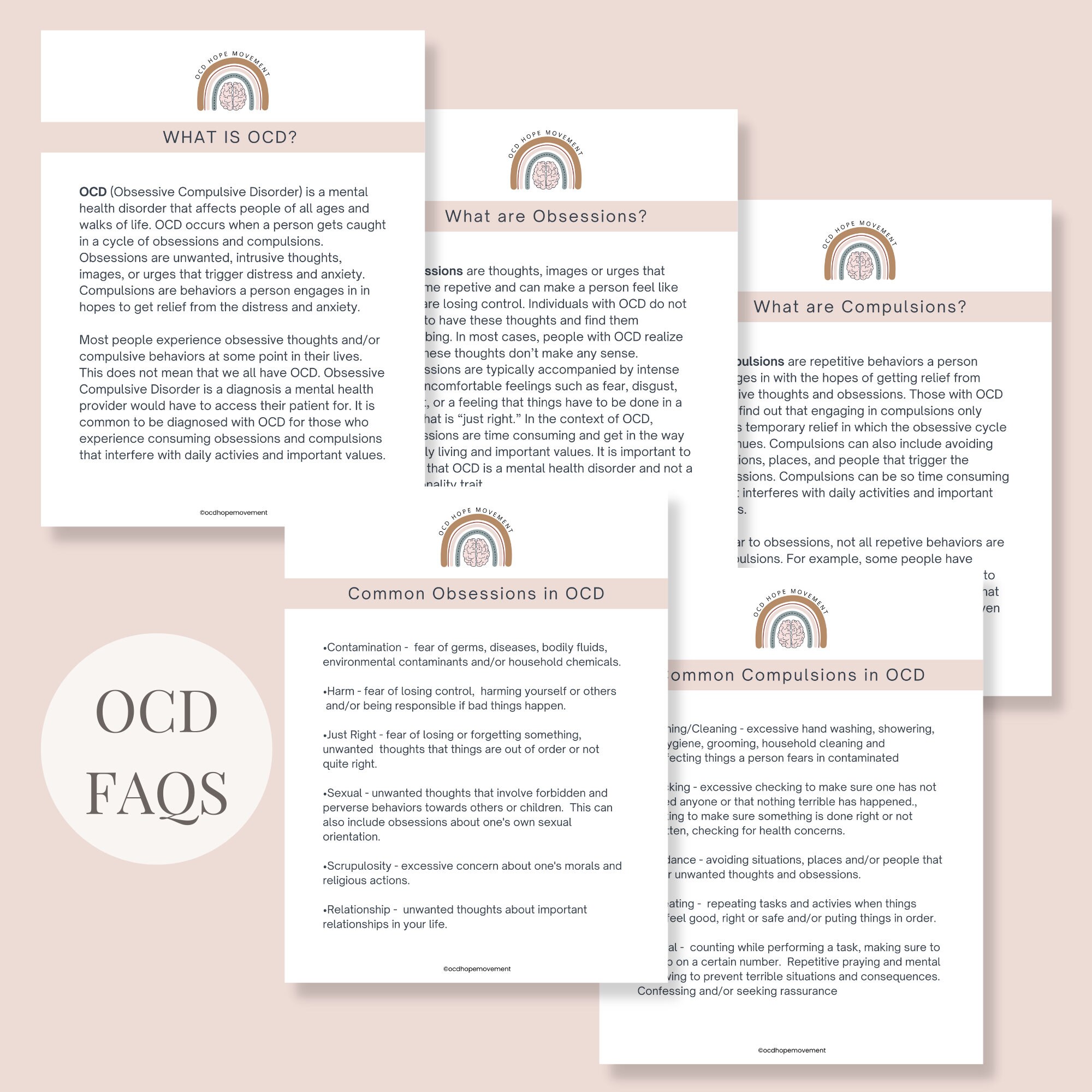 OCD / ERP Workbook | Anxiety Workbook | Printable Workbook - Etsy