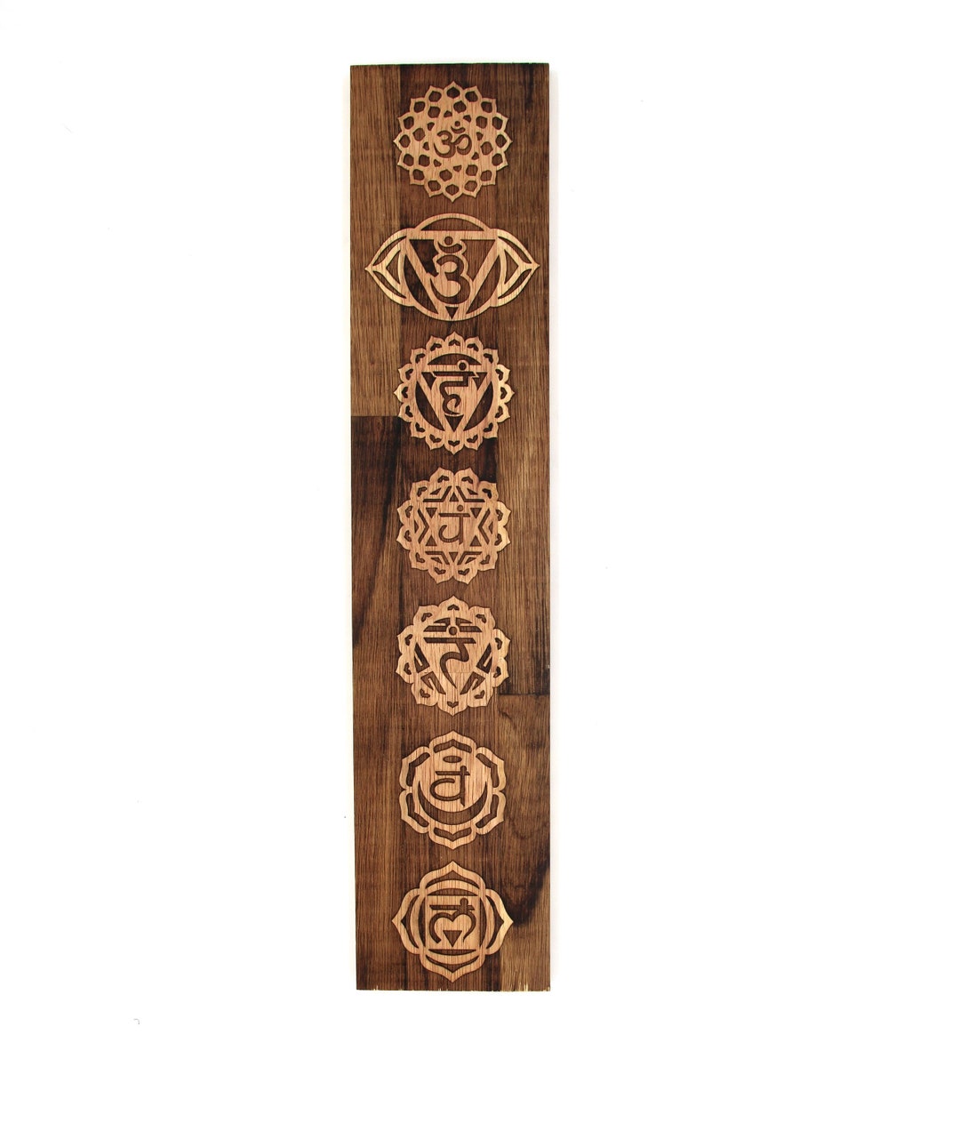 Radiant Chakra Harmony Board on Acacia Elevate Your Space With Vibrant ...