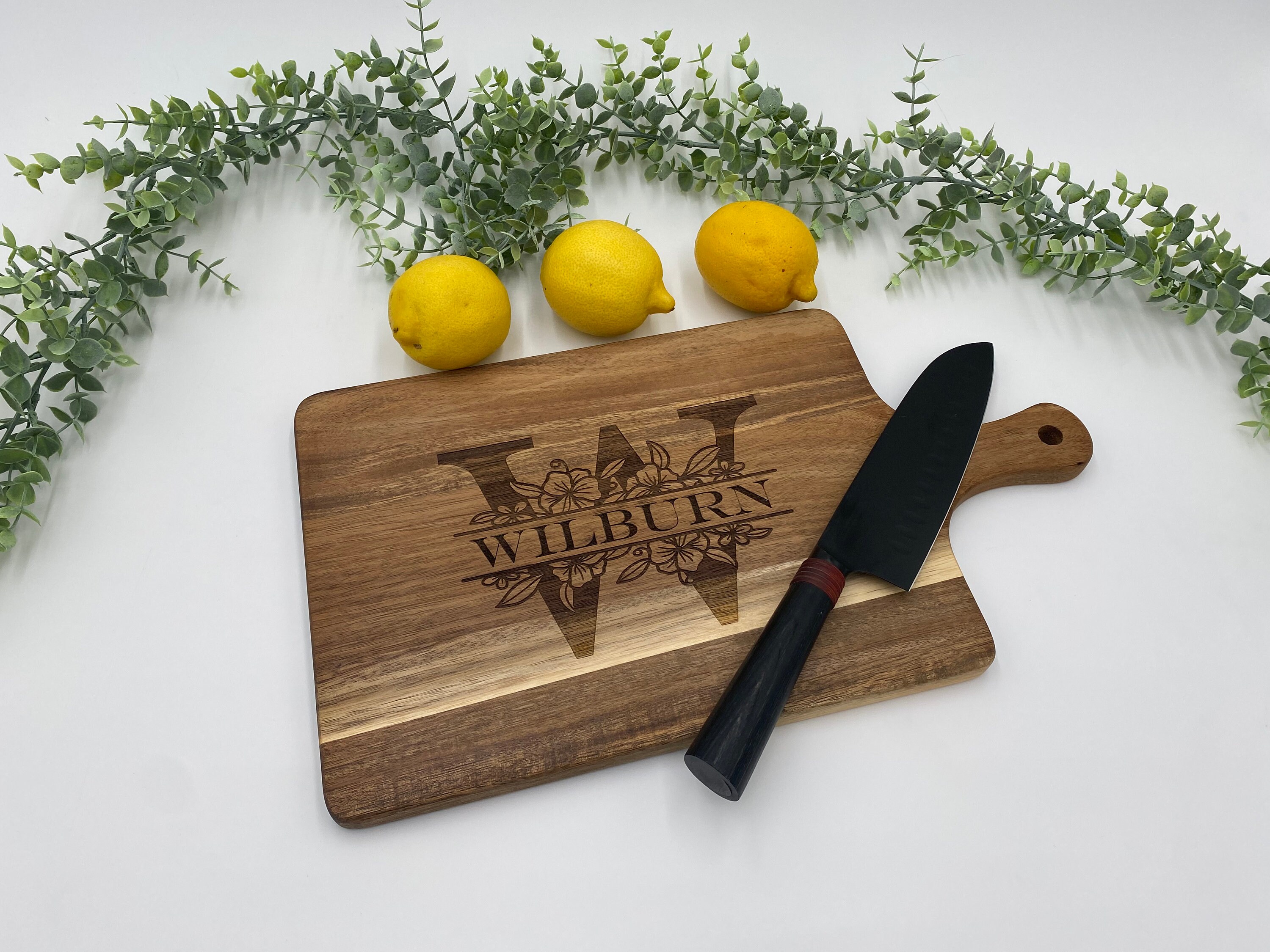 Personalized Acacia Cutting Board Custom Cutting Board - Etsy