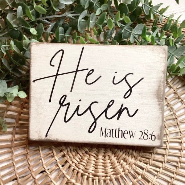 He is Risen Sign - Etsy