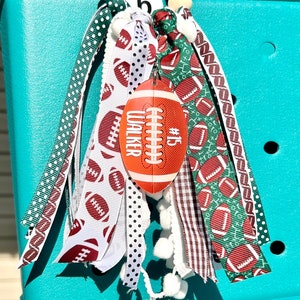 Football Bag Tassel, Sports Bag Charm, Football Bag Charm, Bag Tassel ...