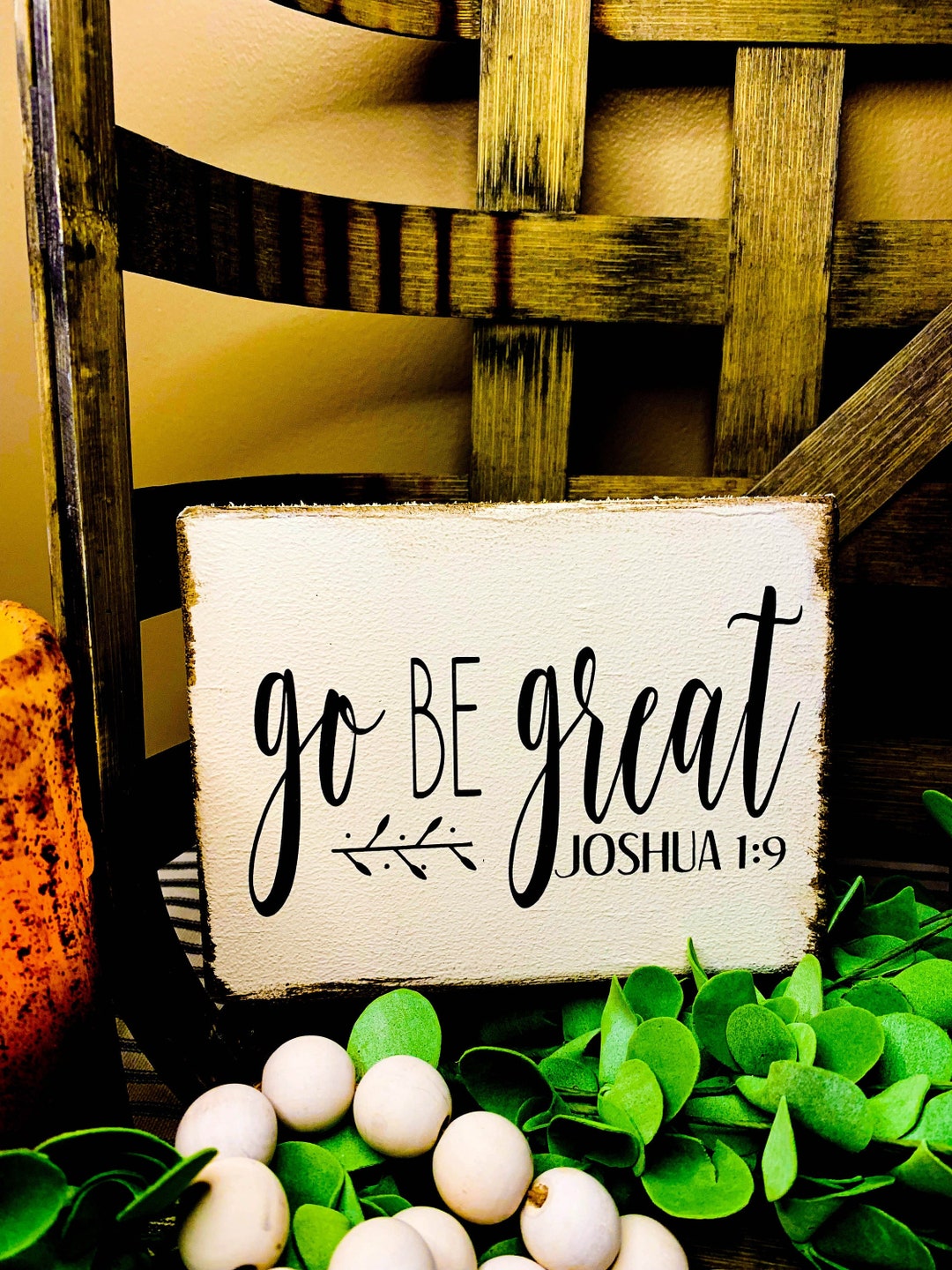 Go Be Great Wood Sign Farm House Wall Decor Inspirational - Etsy