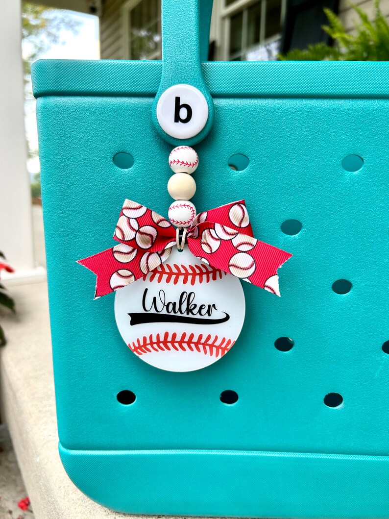 Baseball Bag Charm, Sports Bag Charm, Baseball Bag Accessory, Baseball ...