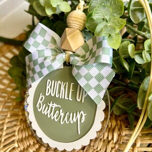 Buckle up Buttercup Car Charm, Car Charm, Car Accessory, Rearview ...