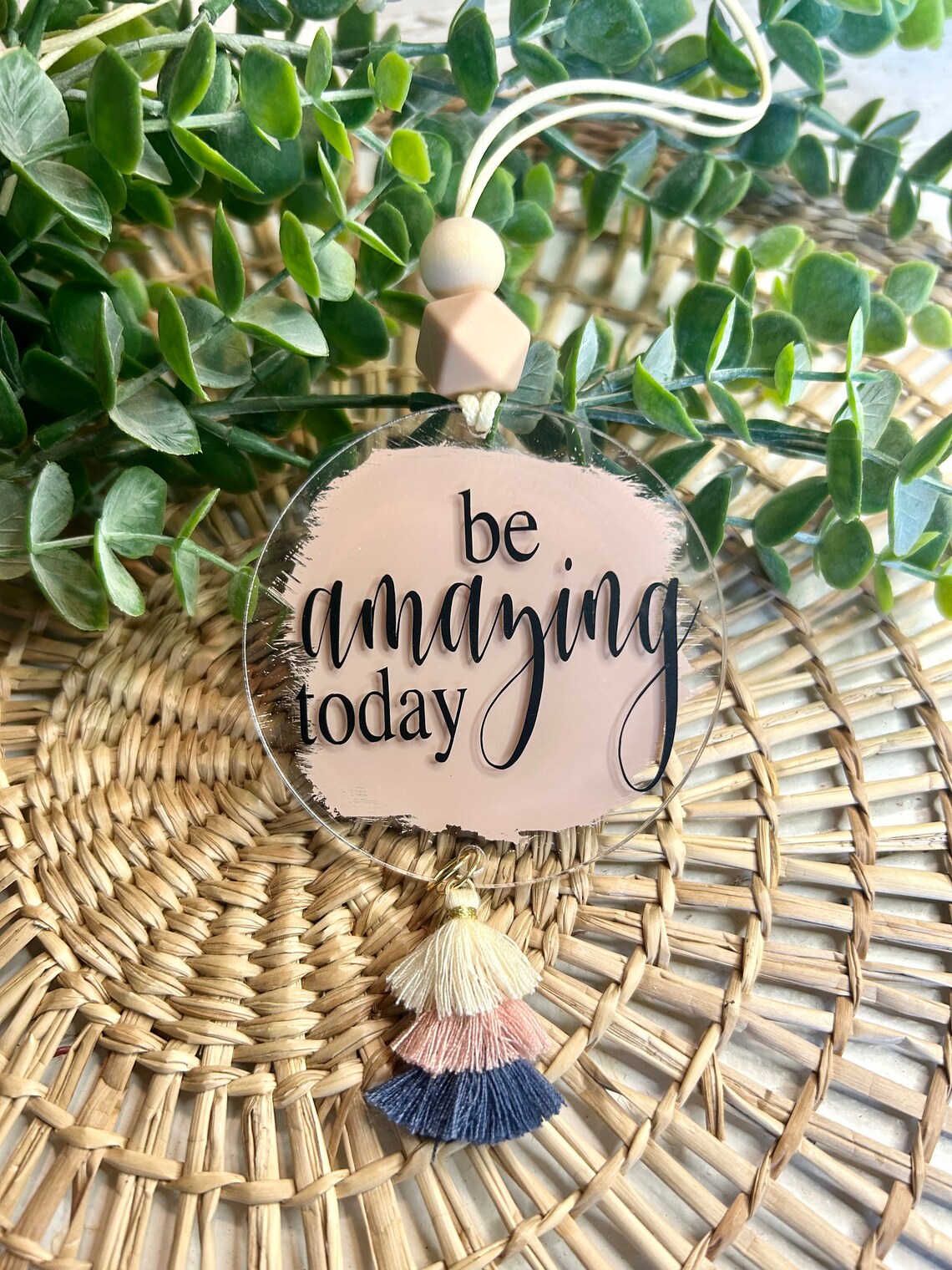 Be Amazing Today Car Charm, Car Charm, Car Accessory, Rearview Mirror ...