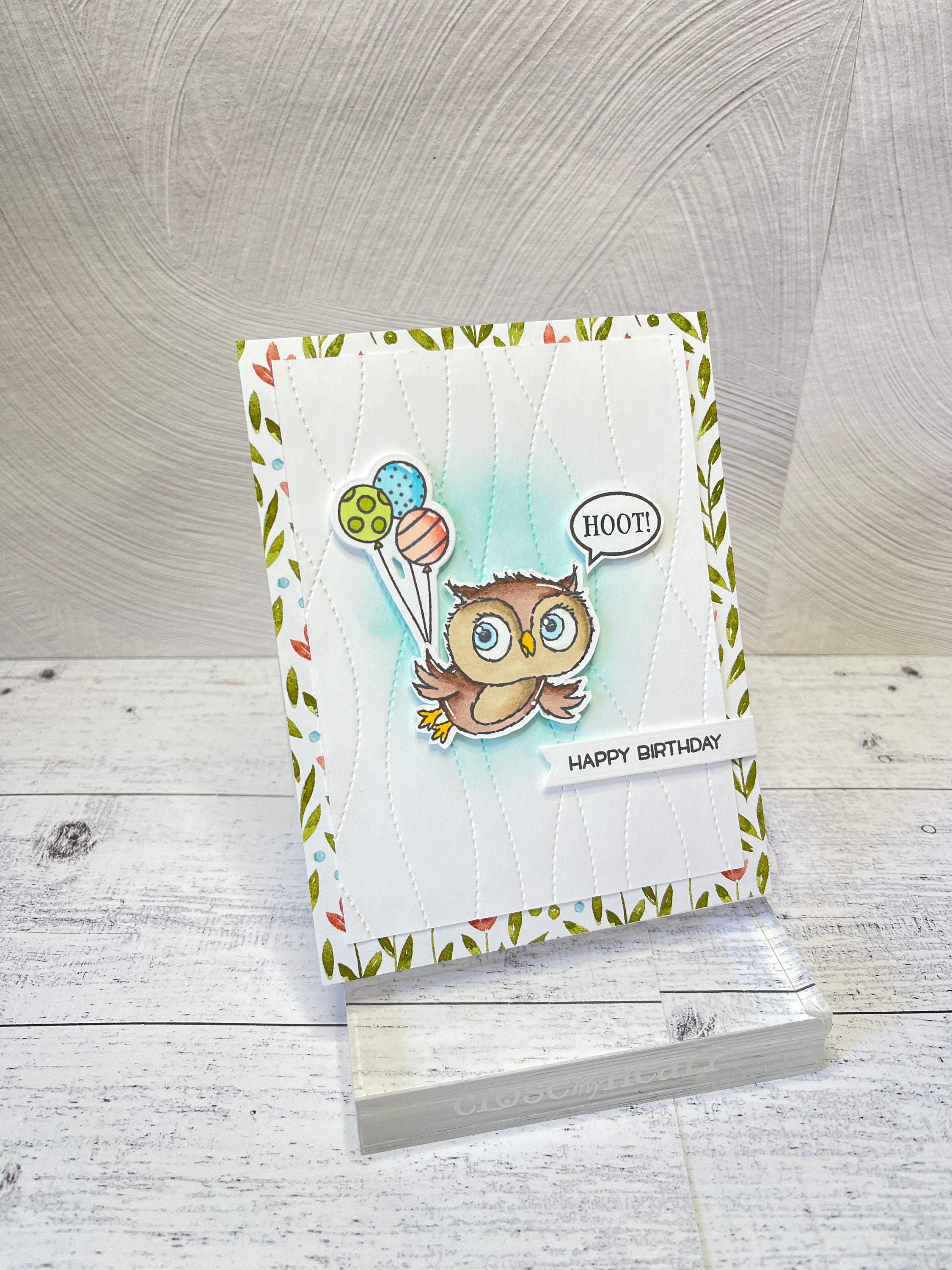 Owl Birthday Card: Handmade Greeting Card - Etsy