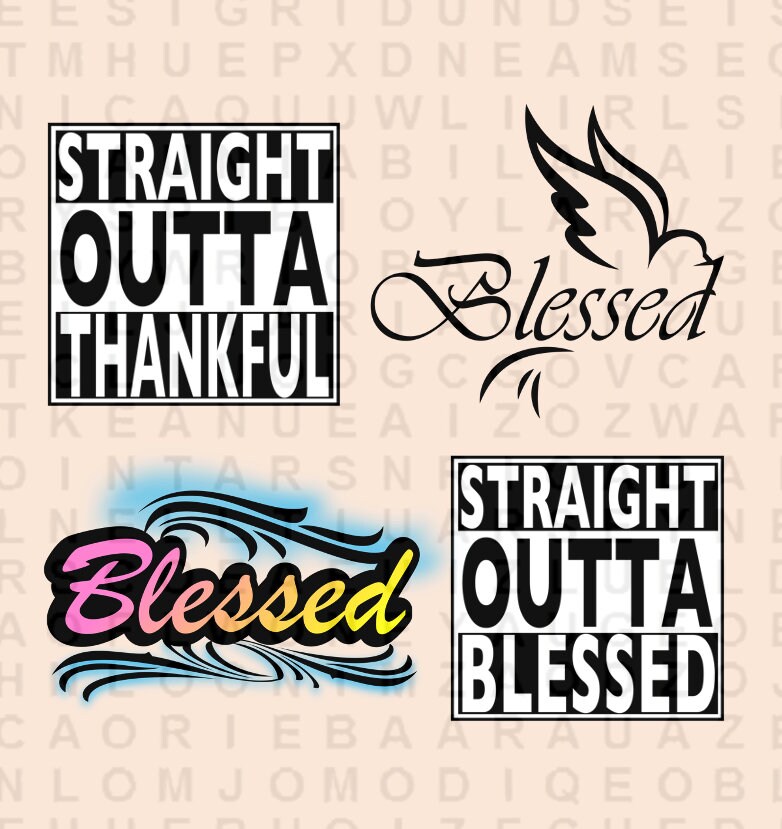 Blessed Png, Thankful Png, Blessed File, Blessed Sublimation, Blessed ...