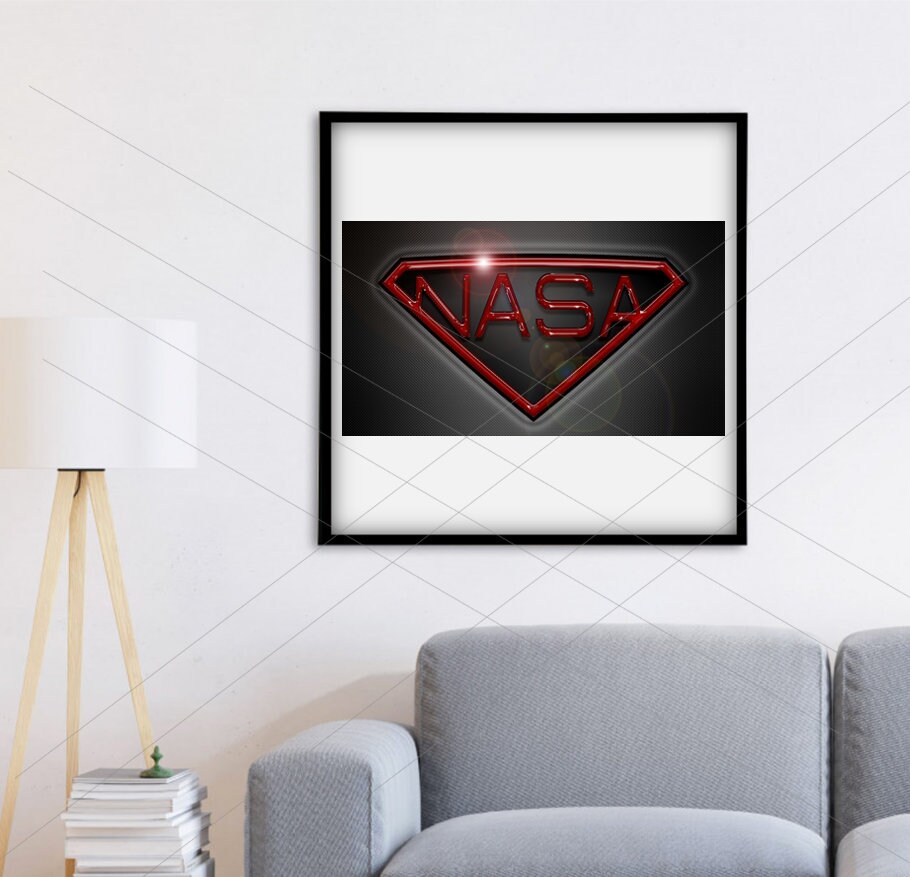 NASA Sublimate PNG, NASA Space Printable Wall Decoration, Nasa Patch ...