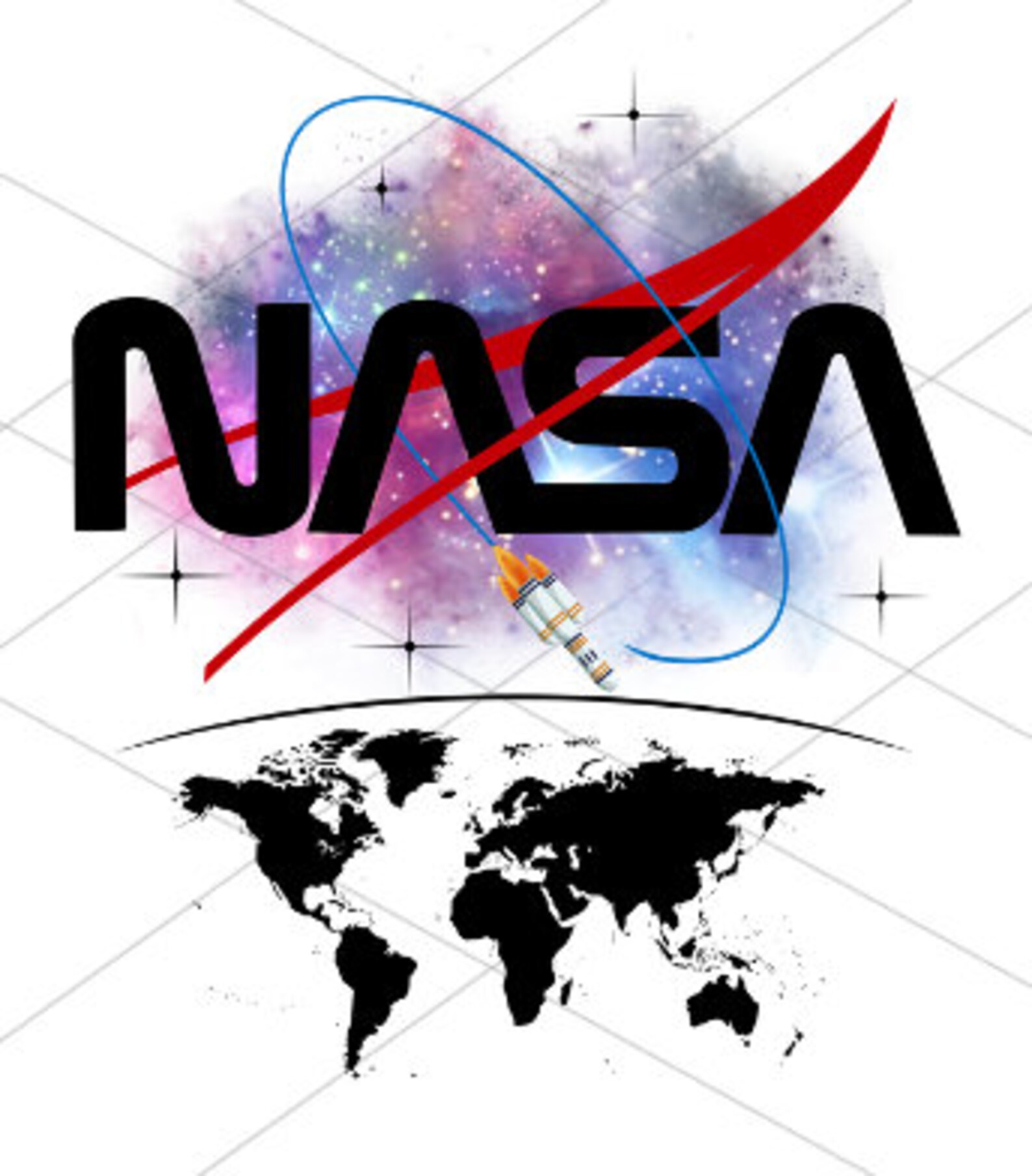 NASA Sublimate PNG, NASA Space Printable Wall Decoration, Nasa Patch ...