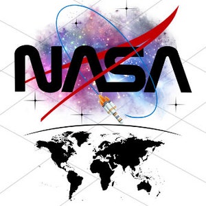 NASA Sublimate PNG, NASA Space Printable Wall Decoration, Nasa Patch ...