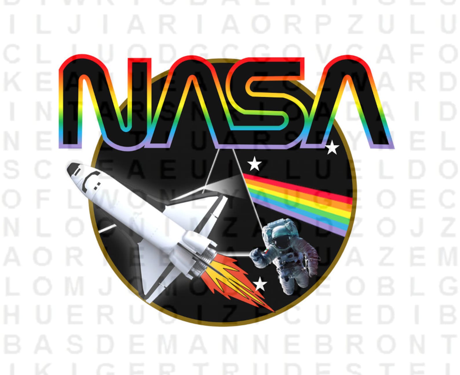 Nasa Sublimate PNG, NASA Space, Space Shuttle Png ,vintage, Nasa Circle ...
