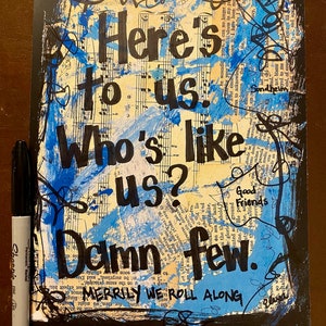 Merrily We Roll Along Art Canvas Broadway Show Painting Sondheim ...