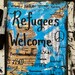 Refugees Welcome Sign Art Print Home Center Painting Immigrant - Etsy